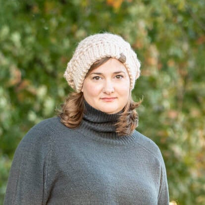 Hand crocheted Winter Wool Designs slouchy hat alpaca wool and acrylic ...